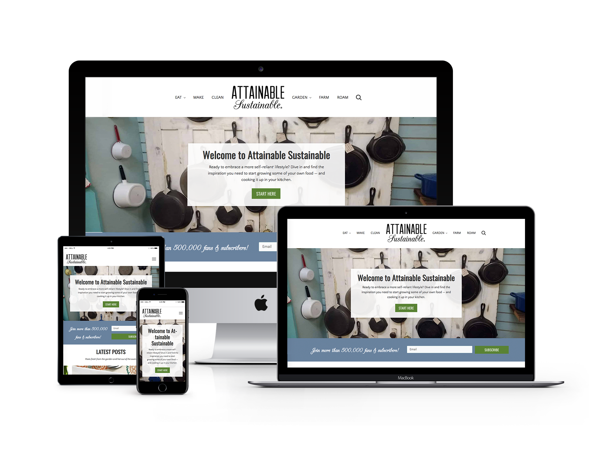 Attainable Sustainable Mai Theme Showcase Site
