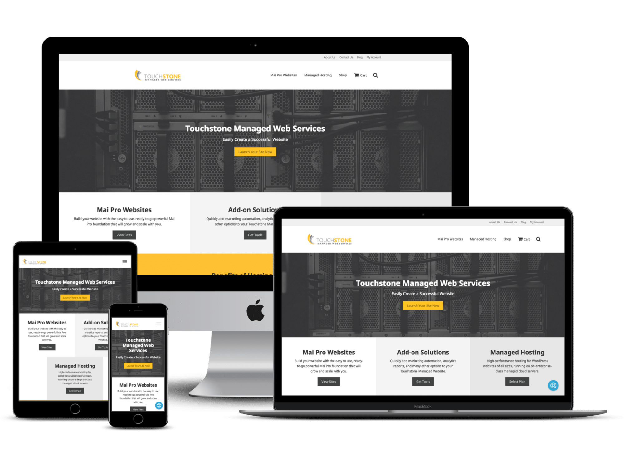 Touchstone Managed Web Services Mai Theme Showcase Site